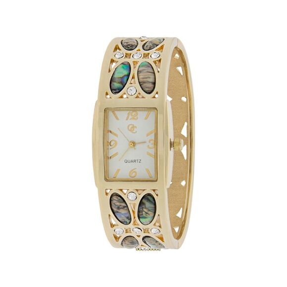 Gold Coast | Accessories | Gold Coast Sparkling Abalone Goldtoned Hinge ...